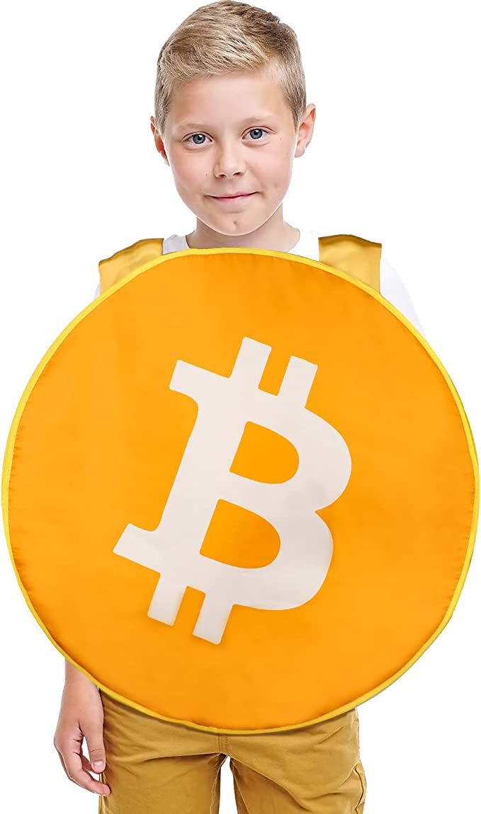 Halloween Costumes Bitcoin Cosplay Outfits for Kids Adults